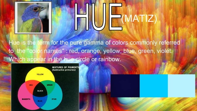 GROUP 06: ATTRIBUTES OF COLOUR: HUE, VALUE, SATURATION | PPT