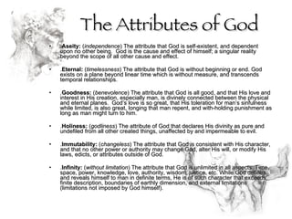 Attributes Of God | PPT