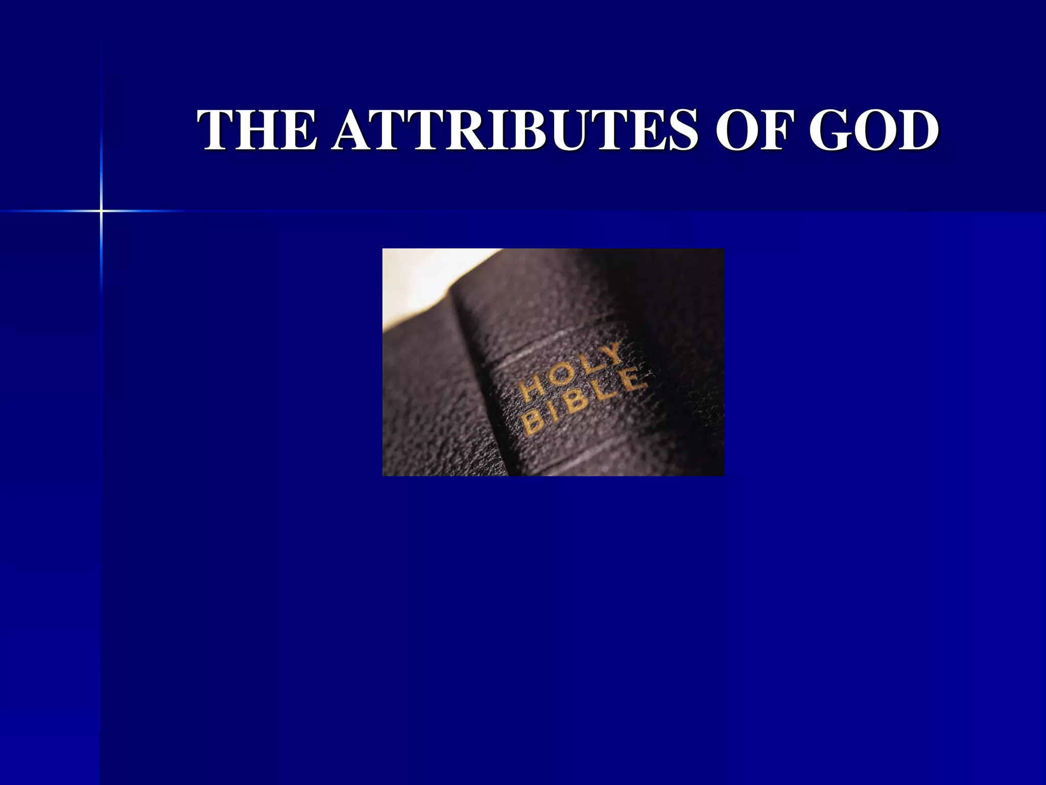 Attributes of God | PDF
