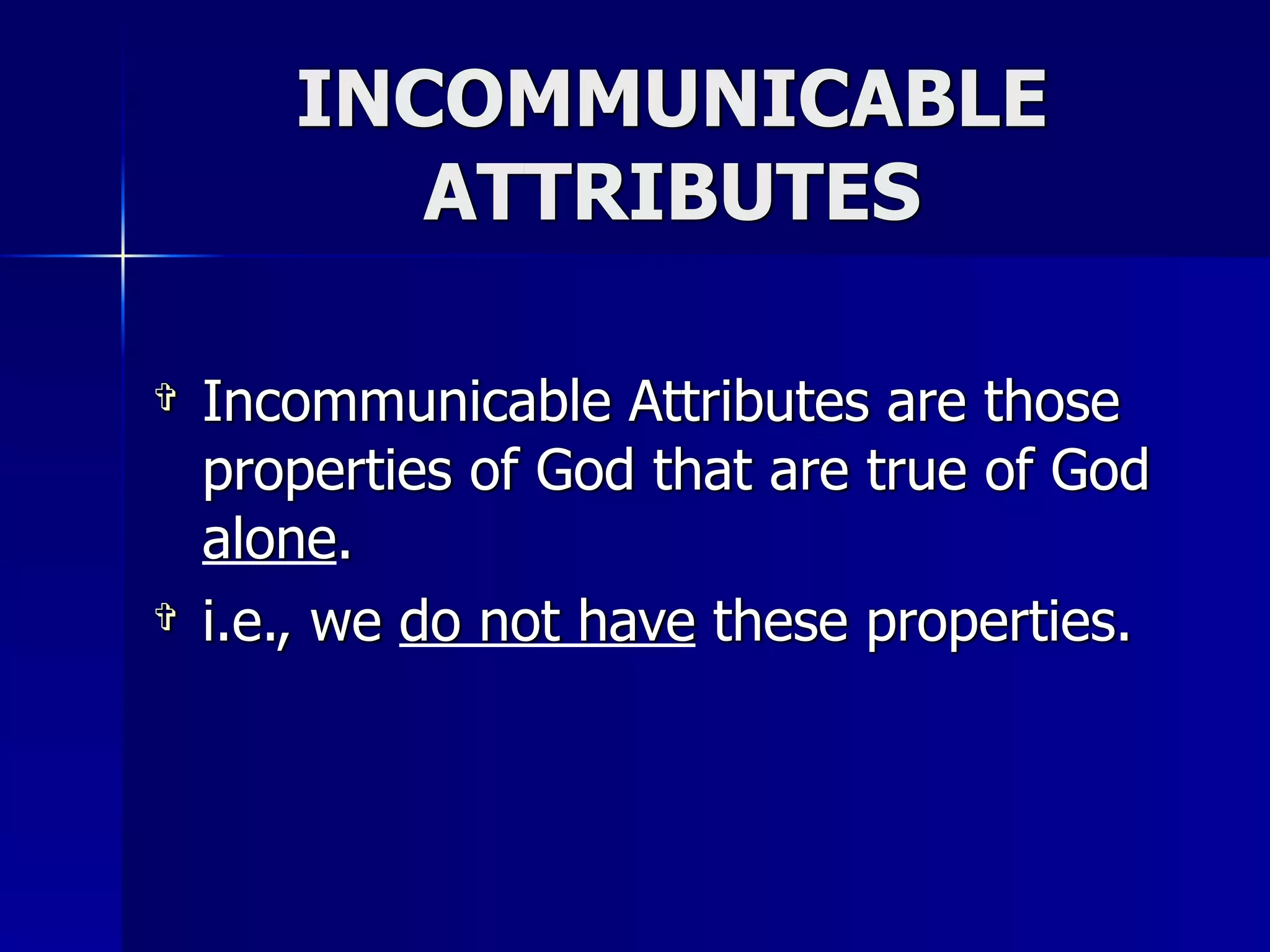 Attributes of God | PDF