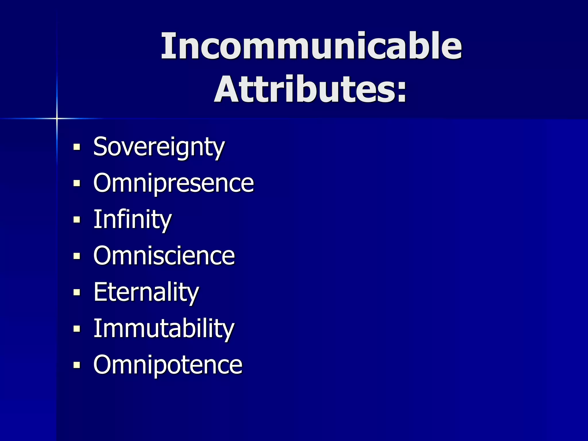 Attributes of God | PDF