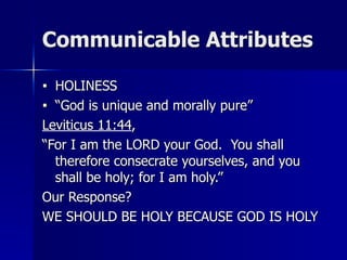 Attributes of God | PDF