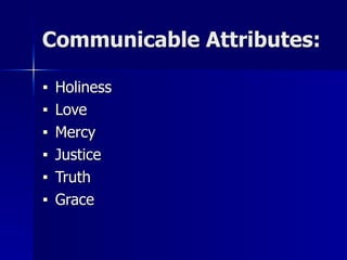Attributes of God | PDF