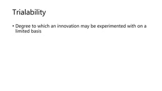 Attributes of innovations | PPTX