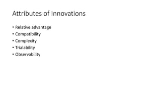 Attributes of innovations | PPTX