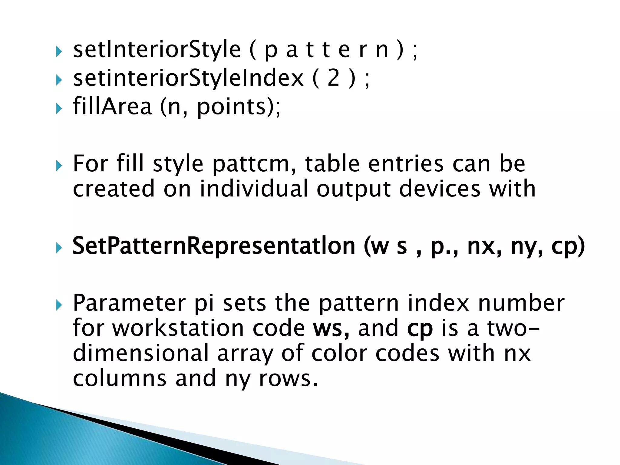 Attributes of Output Primitives | PPTX