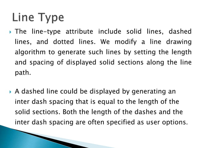 Attributes of Output Primitives | PPTX