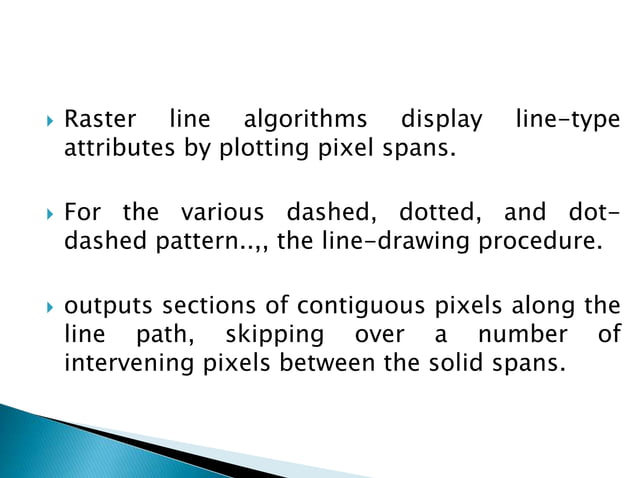 Attributes of Output Primitives | PPTX