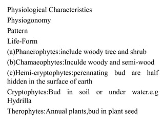 Attributes of plant community | PPTX