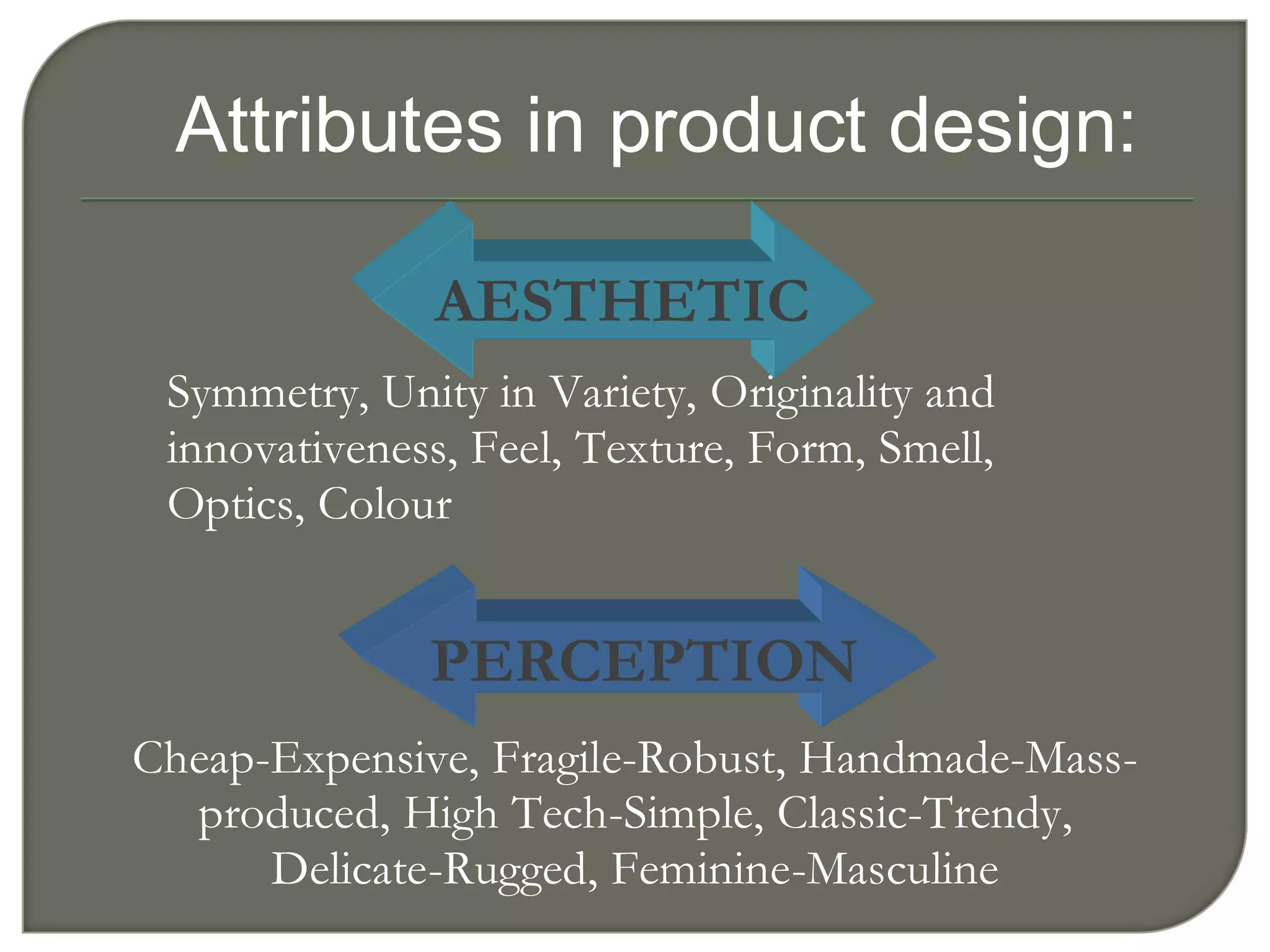 Attributes of product designs | PPT