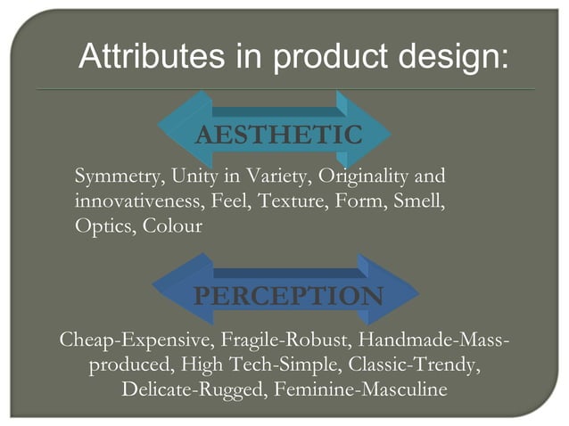 Attributes of product designs | PPT