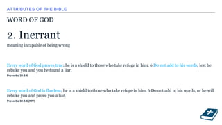 Attributes of the Word of God | PPTX