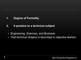 Attributes of Technical Writing | PPTX