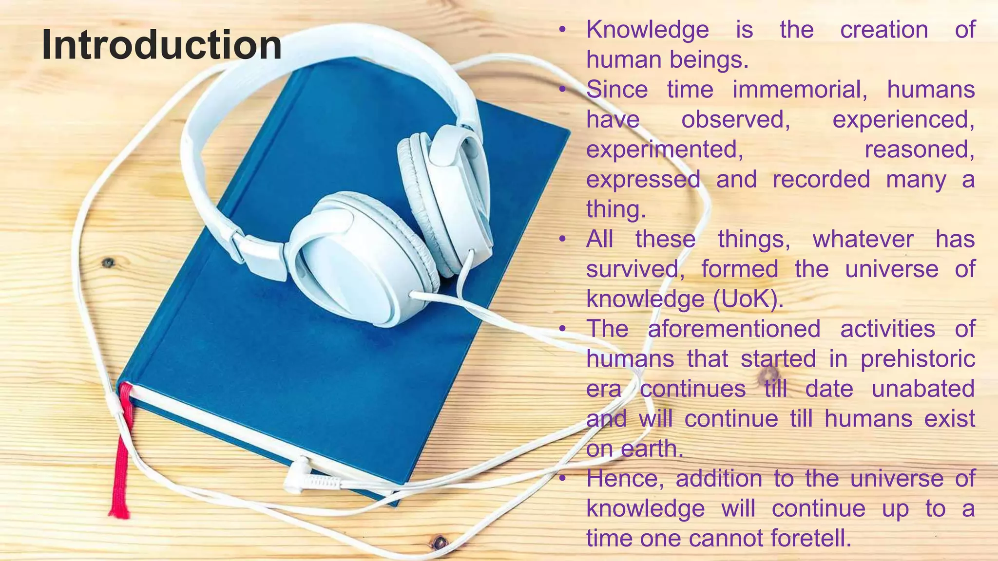 Attributes of universe of knowledge | PPTX