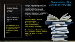 Attributes of universe of knowledge | PPTX