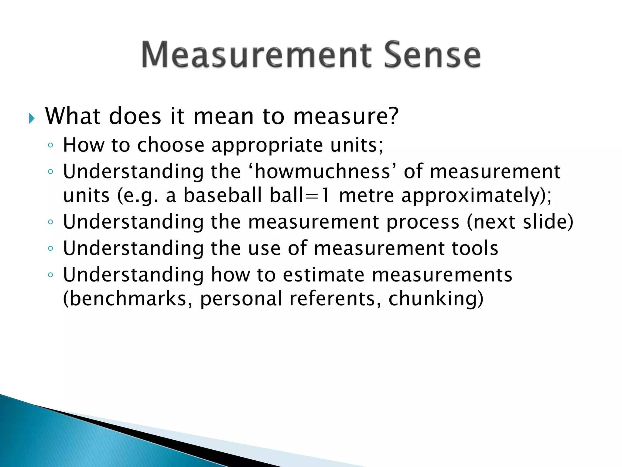 Attributes, units and measurement sense | PPTX