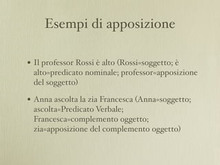 Attributi e apposizioni | KEY