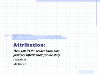 Attribution | PPT