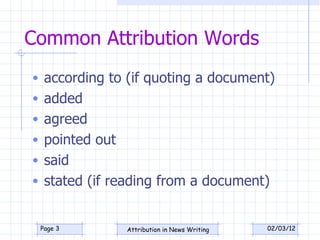 Attribution | PPT