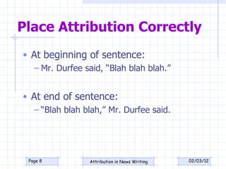 Attribution | PPT