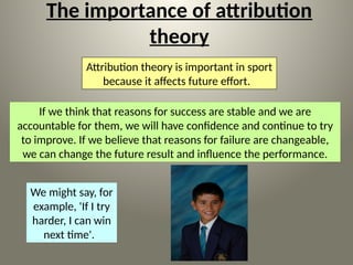 CONSEQUENCES OF SPORTS PERFORMANCE IN RELATION TO ATTRIBUTION THEORY | PPTX