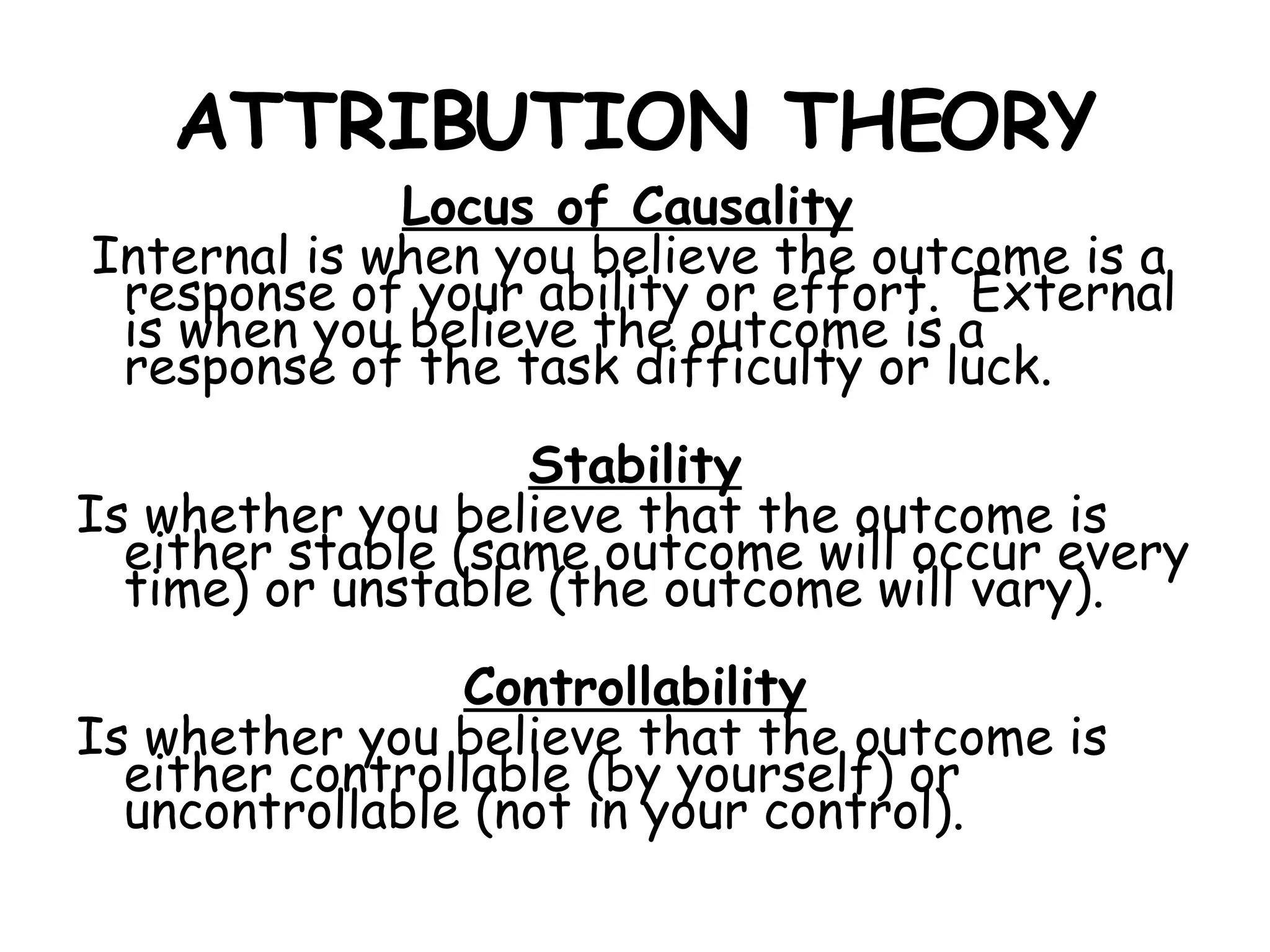 Attribution Theory | PPT