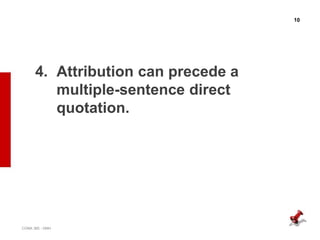 Attribution guidelines | PPTX | College Planning | College Education
