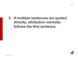 Attribution guidelines | PPTX | College Planning | College Education