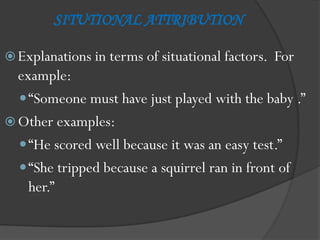 Attribution theory | PPT