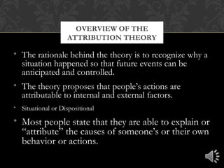 Attribution theory | PPT