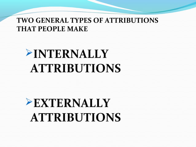Attribution theory | PPT