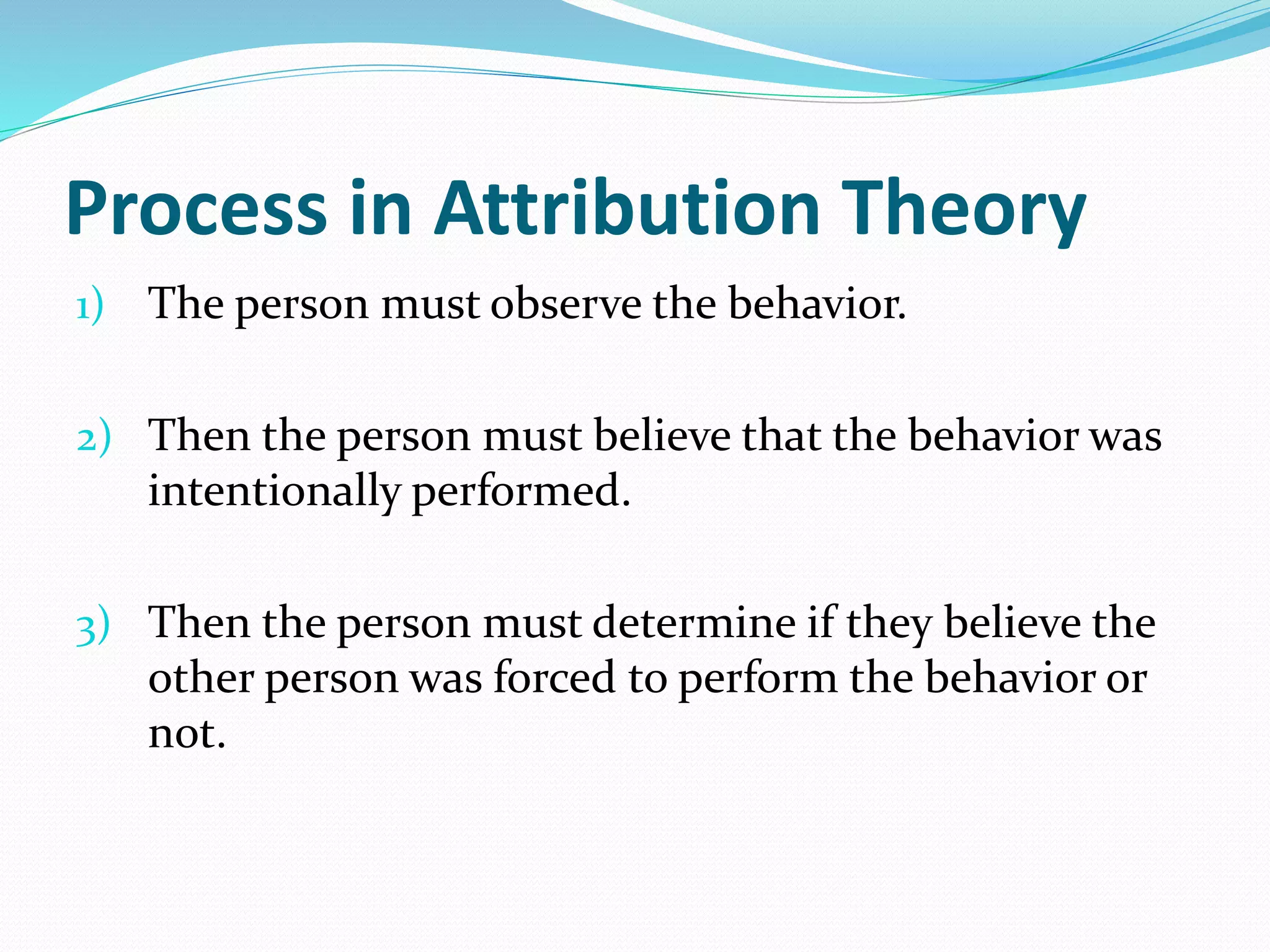 Attribution theory | PPTX