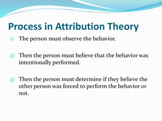 Attribution theory | PPTX