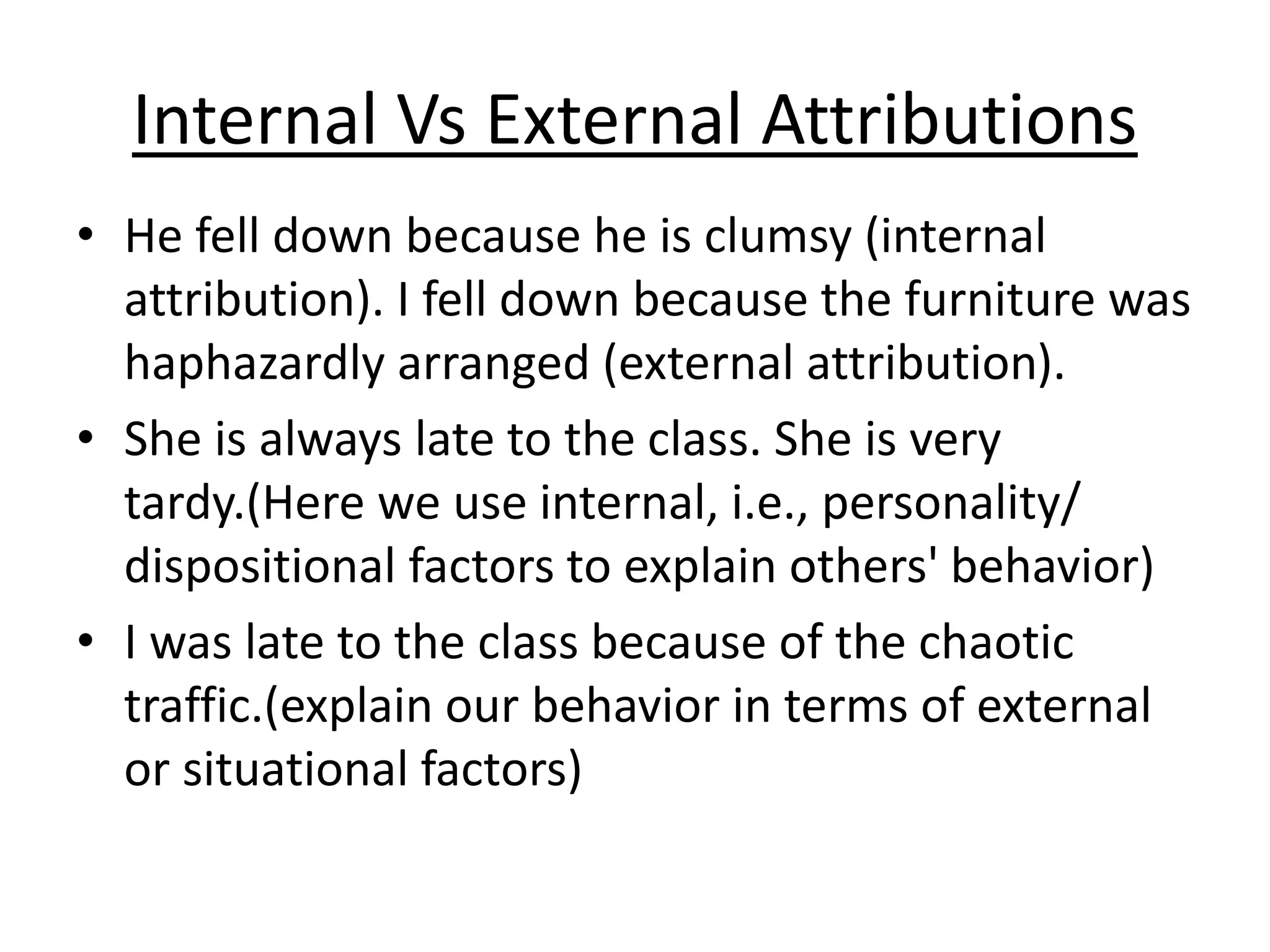 Attribution theory & Cognitive Dissonance | PPTX