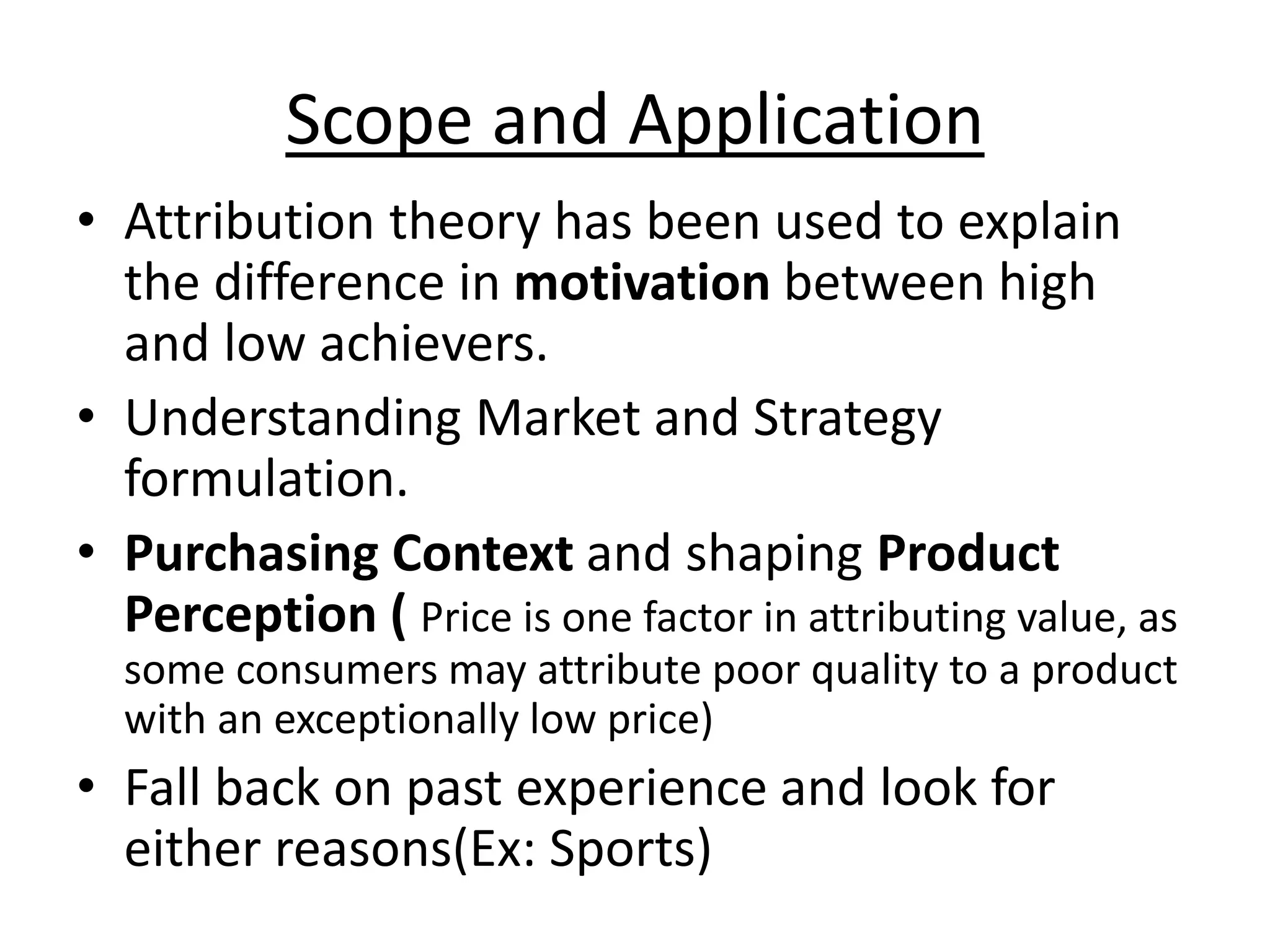 Attribution theory & Cognitive Dissonance | PPTX