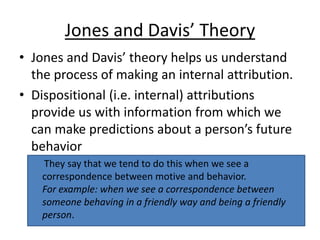 Attribution theory & Cognitive Dissonance | PPTX