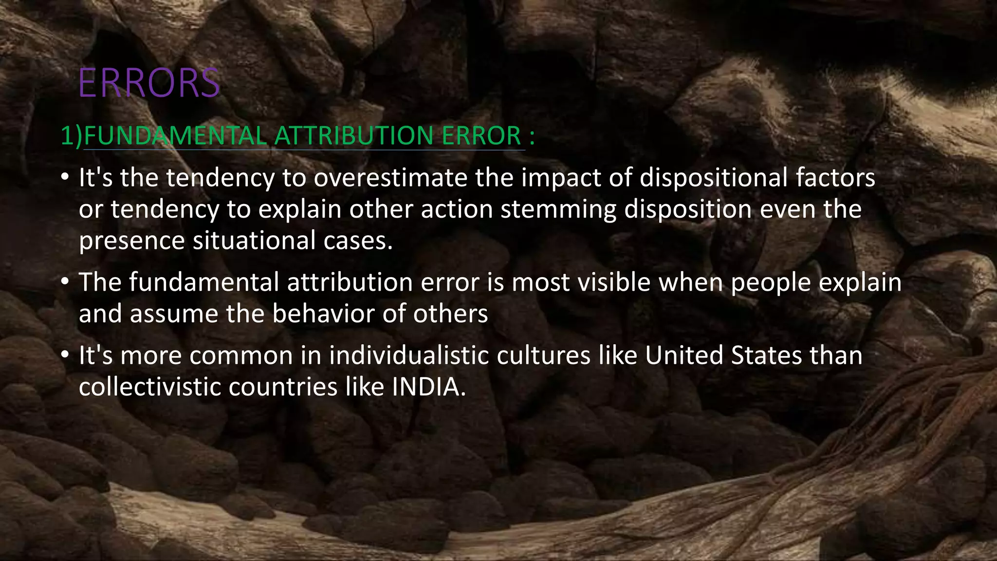 Attribution theory | PPTX