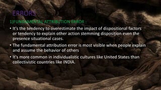 Attribution theory | PPTX | Science