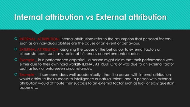 ATTRIBUTION THEORY.pptx organisational behaviour | PPT