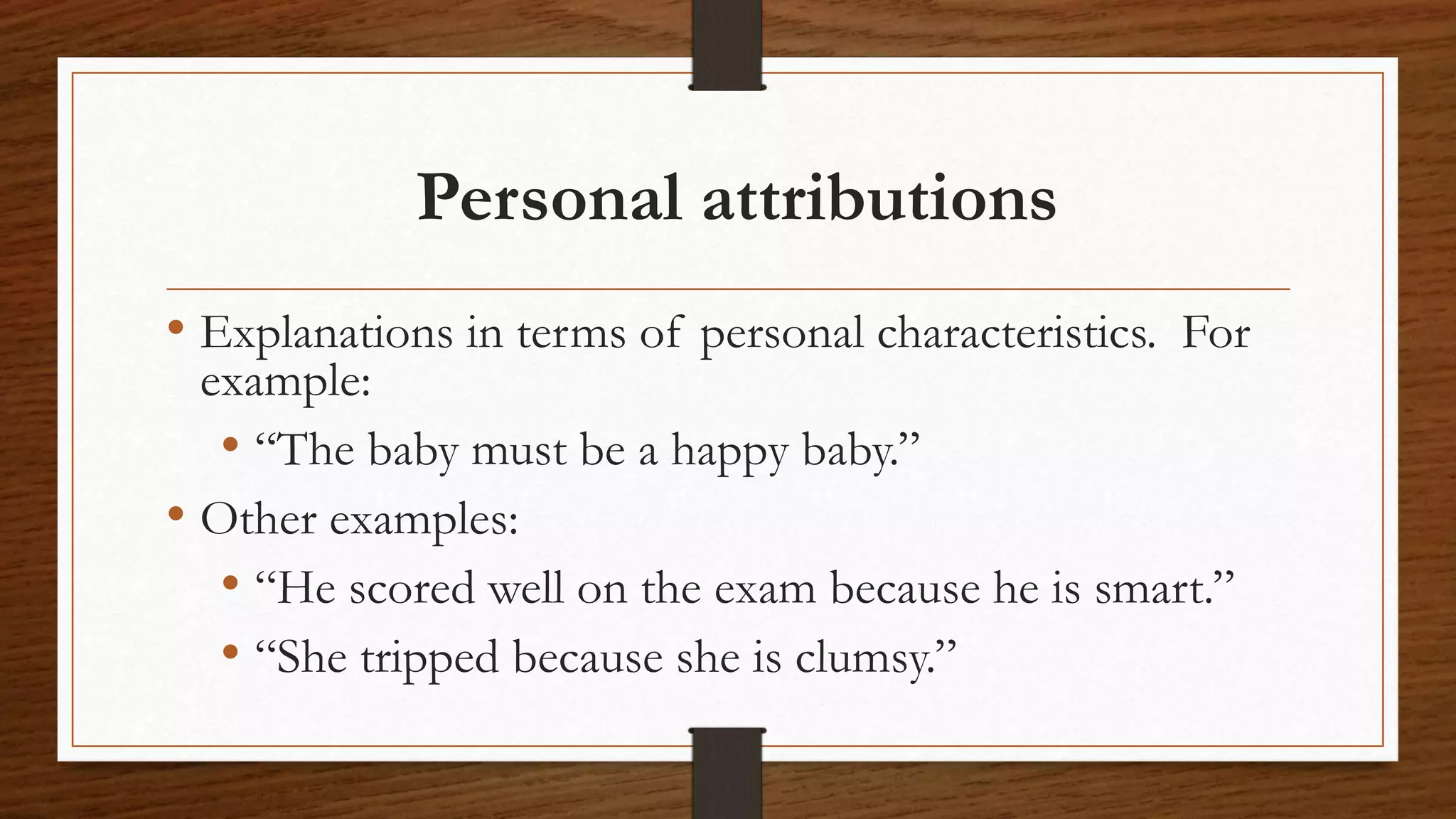 Attribution theory final | PPTX