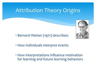 Attribution theory wg | PPTX