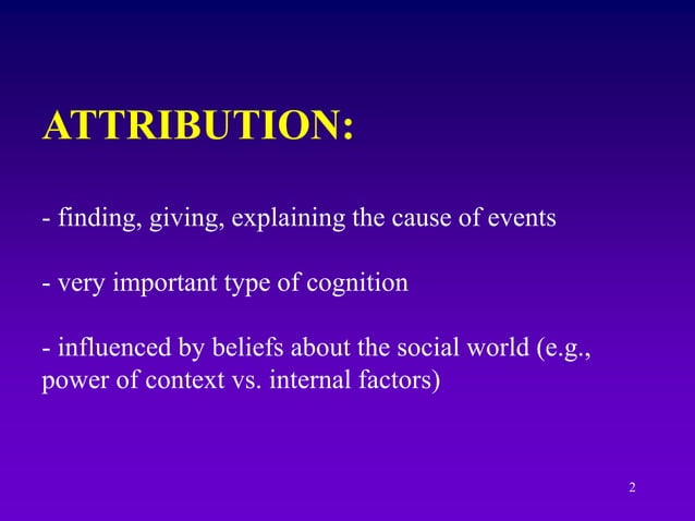 attribution & values.ppt