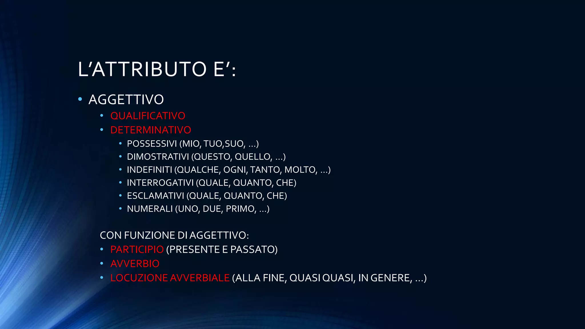 Attributo e apposizione | PPT