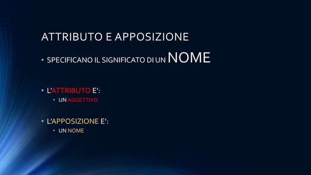 Attributo e apposizione | PPT