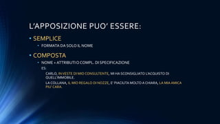 Attributo e apposizione | PPTX