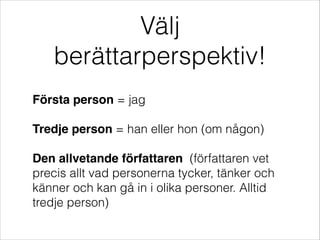 Att skriva en berättelse (språk) | PDF