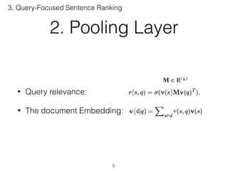 AttSum: Joint Learning of Focusing and Summarization with Neural Attention | PPT
