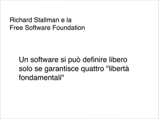 Software libero | PPT