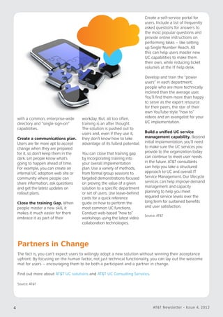 Att uc newsletter issue 4 | PDF | IT and Internet Support | Internet