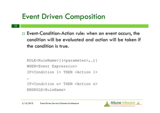 Event-Driven Service-oriented Architecture (EDSOA) | PPT